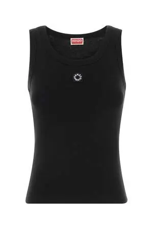 Kenzo Stretch Cotton Tank Top - Black
