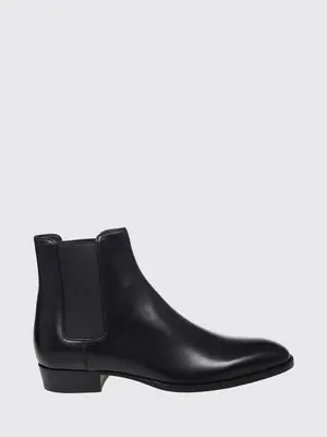 Saint Laurent Calf Leather Chelsea Boots - Black