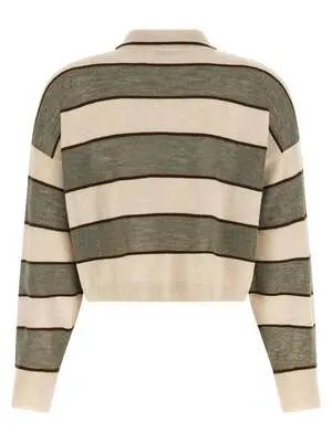 Brunello Cucinelli Sparkling Stripes' Polo Shirt
