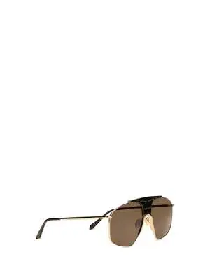 Alaïa Square Aviator Sunglasses