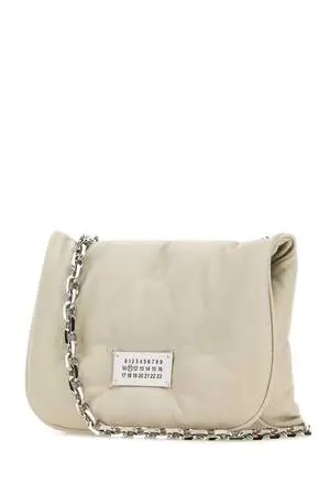 MAISON MARGIELA Nappa Leather Small Glam Slam Flap Crossbody Bag - Gray