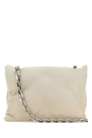 MAISON MARGIELA Nappa Leather Small Glam Slam Flap Crossbody Bag - Gray