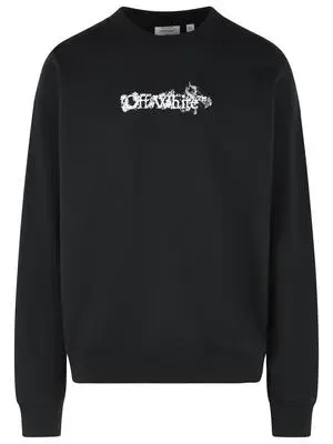 Off-White Heraldic' Cotton Sweatshirt - Black