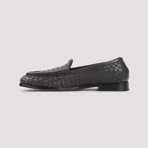 Bottega Veneta Silenzio Supple Intrecciato Loafer - Brown