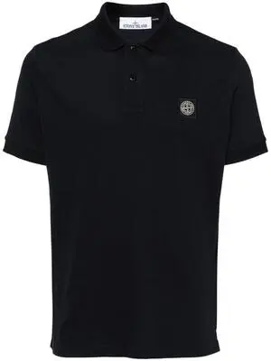 Stone Island Stone Island Men Logo Cotton Polo Shirt Multicolor