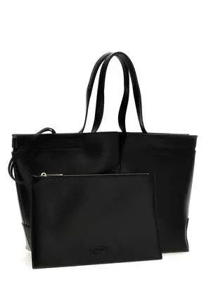 TOD'S Di Bag Folio Leather Shopper - Black