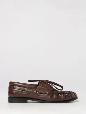 Saint Laurent Le Loafer Bateau Leather Boat Shoes - Brown