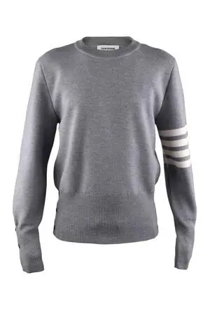Thom Browne Milano Stitch Pullover - Gray