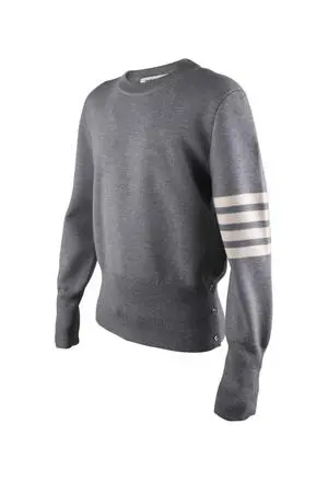 Thom Browne Milano Stitch Pullover - Gray