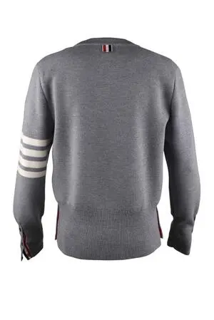 Thom Browne Milano Stitch Pullover - Gray