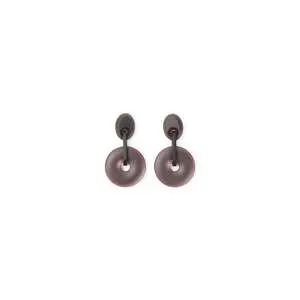 Giorgio Armani Resin And Brass Clip On Earrings - Red