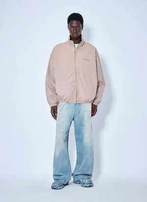 Acne Studios Logo Printed Zip-up Jacket