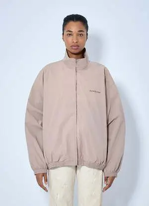Acne Studios Logo Printed Zip-up Jacket