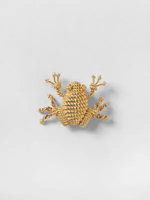 Loewe Rana Brass Brooch - Gold