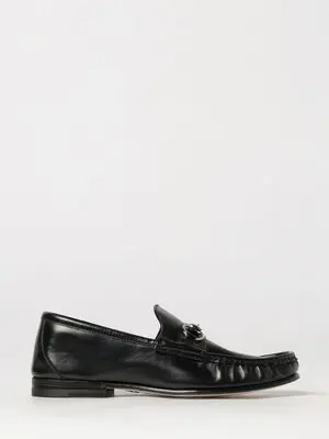 Gucci Lugano Smooth Leather Loafers With Gold-tone Horsebit Detail - Black