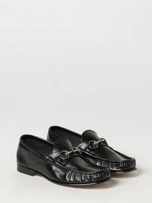 Gucci Lugano Smooth Leather Loafers With Gold-tone Horsebit Detail - Black
