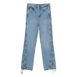 ROTATE BY BIRGER CHRISTENSEN Denim Straight-leg Jeans - Blue