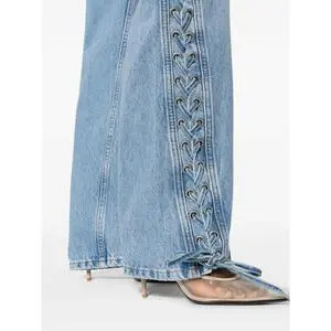 ROTATE BY BIRGER CHRISTENSEN Denim Straight-leg Jeans - Blue