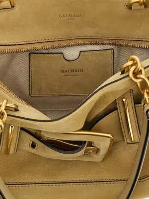 Balmain Anthem Shoulder Bag - Cream