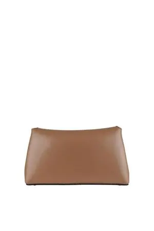 TOTEME Mini T-lock Clutch - Brown