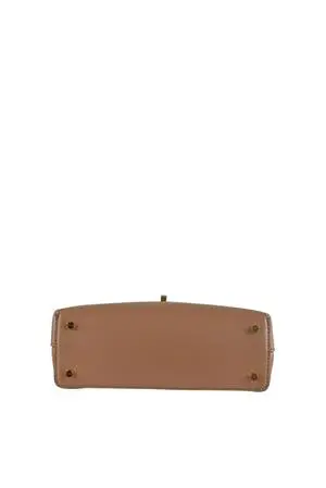 TOTEME Mini T-lock Clutch - Brown