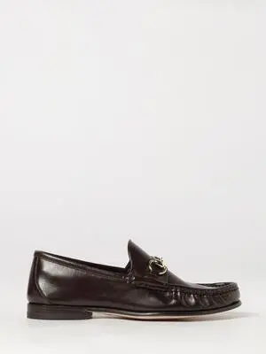 Gucci Lugano Leather Loafers - Brown