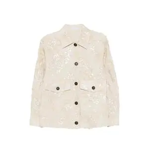Brunello Cucinelli Neutrals Jackets Oversized Jackets - Cream