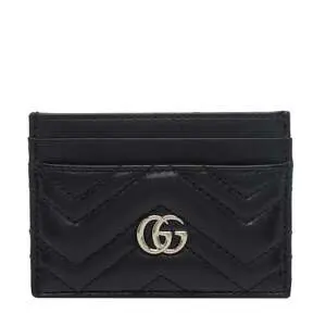 Gucci Gg Marmont Cards Holder - Black