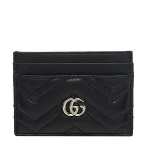 Gucci Gg Marmont Cards Holder - Black