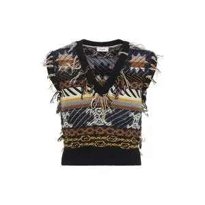 Celine Cashmere Top - Multicolor