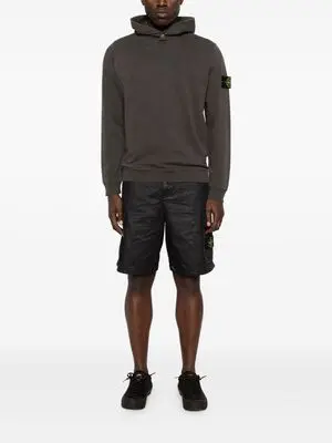 Stone Island Logo Cotton Hoodie