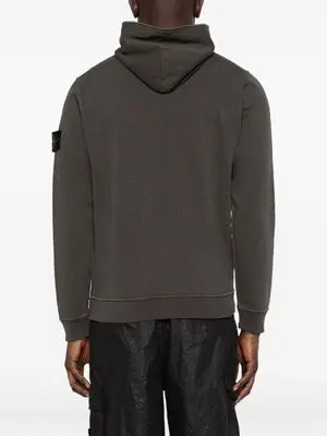 Stone Island Logo Cotton Hoodie