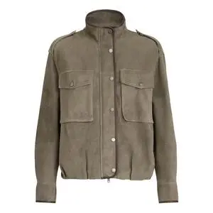 Brunello Cucinelli Leather Jacket - Green