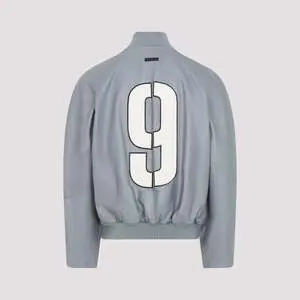 Fear Of God Calfskin Raglan Bomber Jacket - Gray