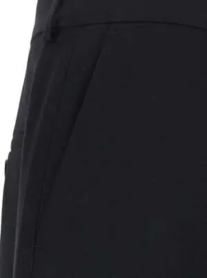 Balenciaga Black Pants With Button And Zip Closure At The Front In Wool For