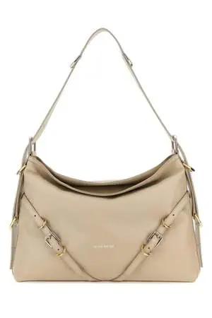 Givenchy Sand Leather Medium Voyou Shoulder Bag - Brown