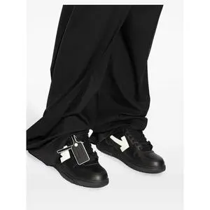 Off-White Leather Low-top Trainers - Black