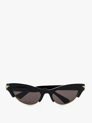 Bottega Veneta Angle Acetate Sunglasses - Black
