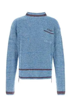 Marni Melange Light Cotton Sweater - Blue