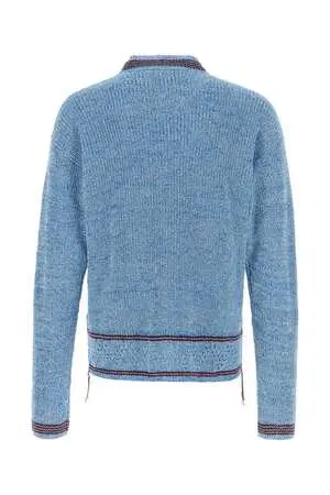 Marni Melange Cotton Sweater - Blue