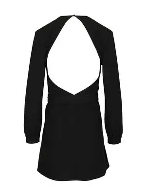 Saint Laurent Mini Dress In Sable