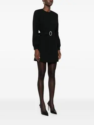 Saint Laurent Mini Dress In Sable