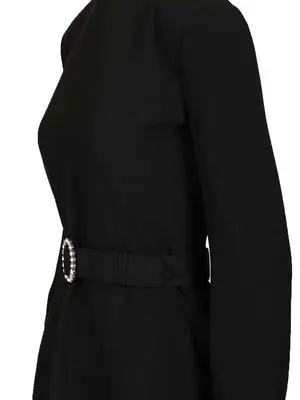 Saint Laurent Long-sleeve Mini Dress - Black