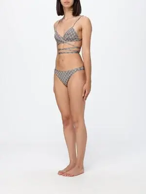 Gucci Gg Monogram Jersey Triangle Bikini - Cream