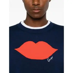 Kenzo Intarsia Knit Jumper - Blue