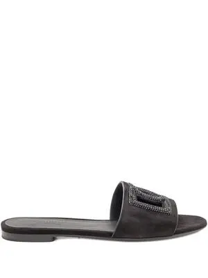 Dolce & Gabbana Dg Logo Leather Sandals - Multicolor