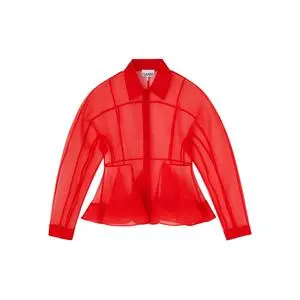 GANNI Tops Shirts - Red