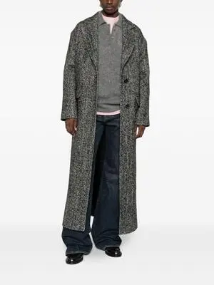 Tagliatore Wool Blend Single-breasted Coat - Multicolor
