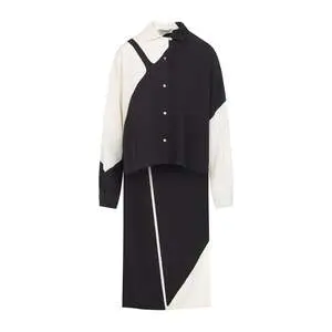 Alberta Ferretti Geometric Twill Shirt - Black