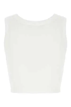 Dolce & Gabbana Ribbed Logo Tank Top - Multicolor